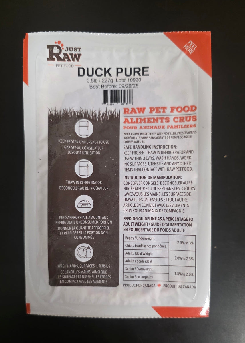 Just Raw - Pure - Duck – Pet Grocer Inc.